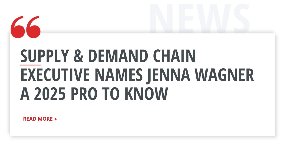 Jenna Wagner: 2025 Pro to Know Award Recipient