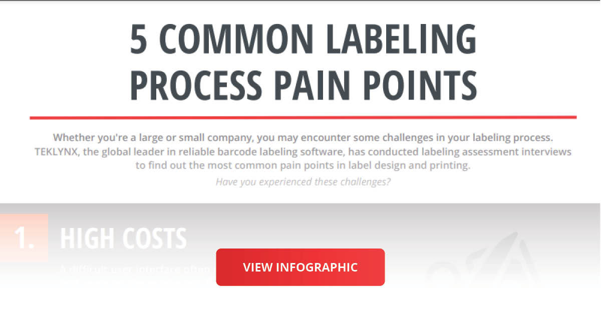 Infographic: Top 5 Most Common Labeling Process Pain Points